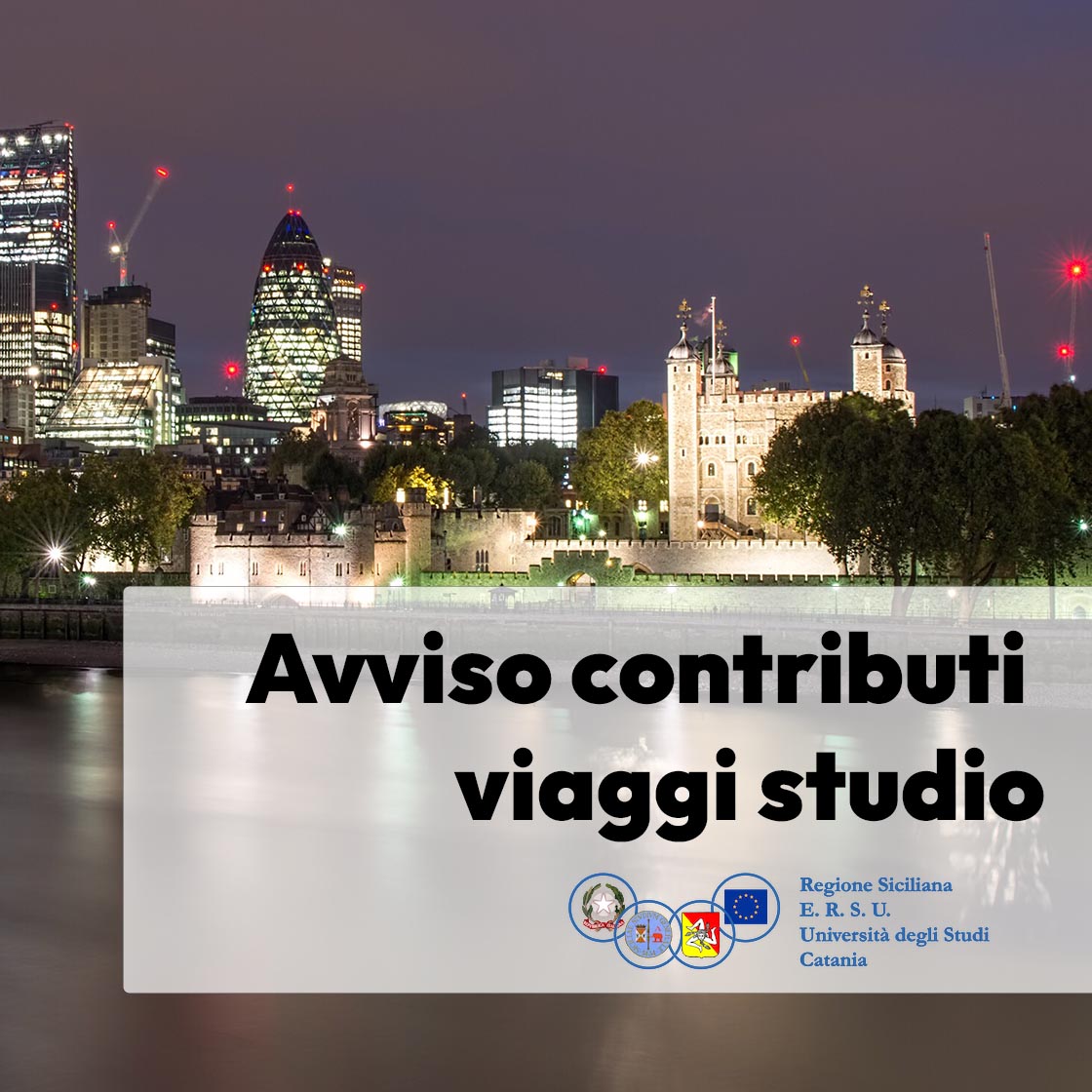 Avviso Contributi per viaggi studio con finalità didattiche e culturali – ERSU Catania